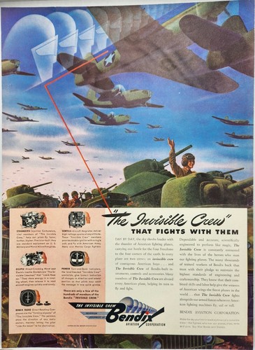 1942 Bendix Aviation Airplane Tanks "The "Invisible Crew" WWII Era ...