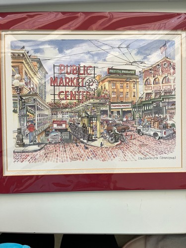 SARAH CLEMENTSON YAEGER Matted Seattle's 1267/2000/03 Pine Place Market ...