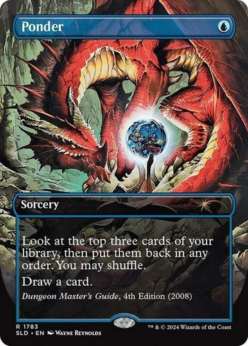 Mint/Near-Mint, English - 1 x MTG Ponder - 1783 - Non-Foil Secret Lair ...