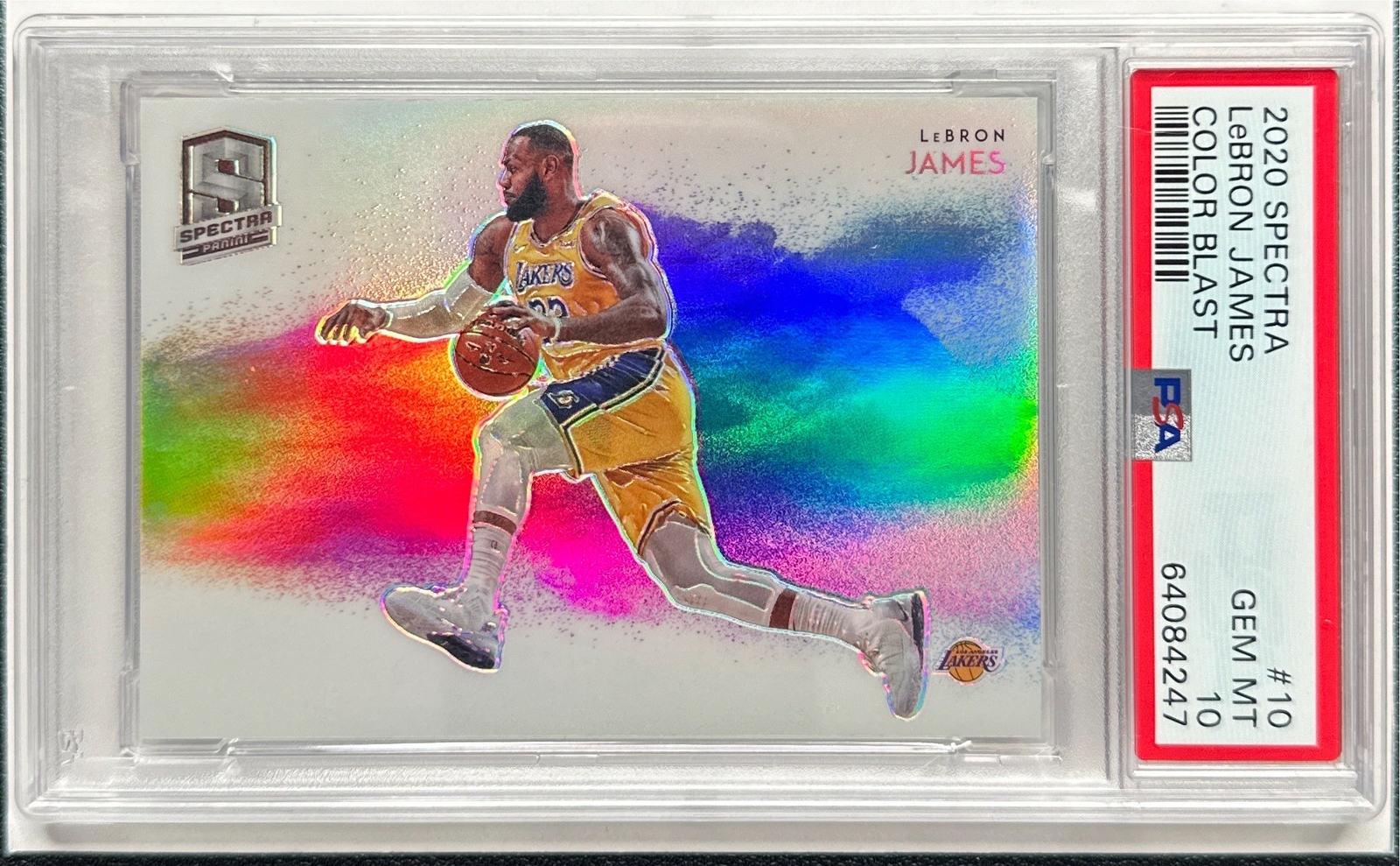 LeBron James 2020 Spectra #10 Color Blast /(SSP) Price Guide - Sports ...