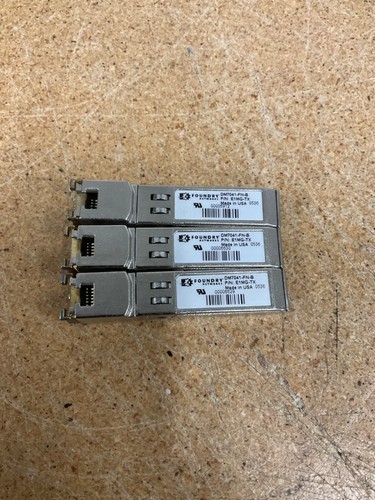 Lot of 3 Foundry E1MG-TX DM7041-FN-B Transceiver | eBay