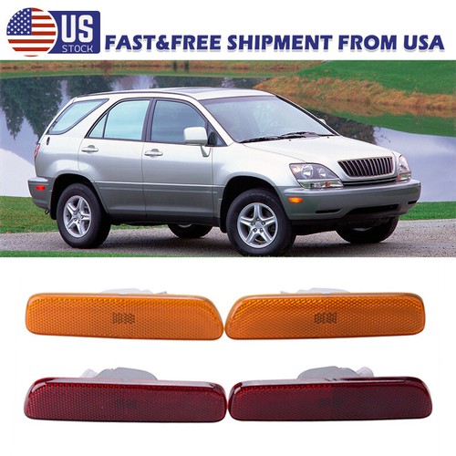 For Lexus RX300 1999-2003 Replace Amber & Red Side Marker Light Front ...