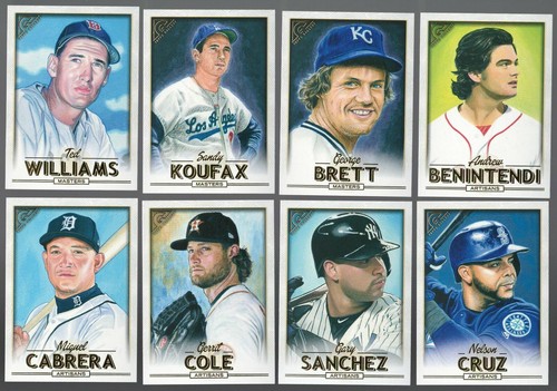2018 Topps Gallery SP Single Cards #151-200 Base Set Shortprint Subset ...