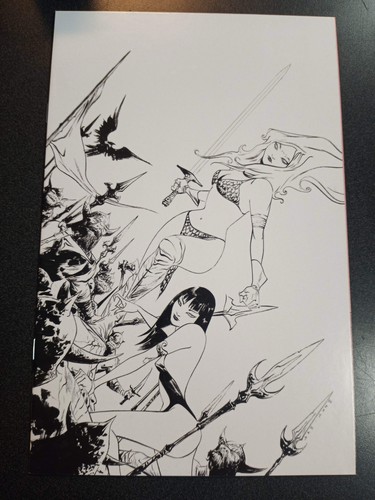 Vampirella Red Sonja #11 1:25 Lee B&W Virgin Variant Comic Book NM ...