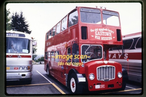 Vancouver Canada Double Decker Bus early 1980s, Original Film Slide aa ...