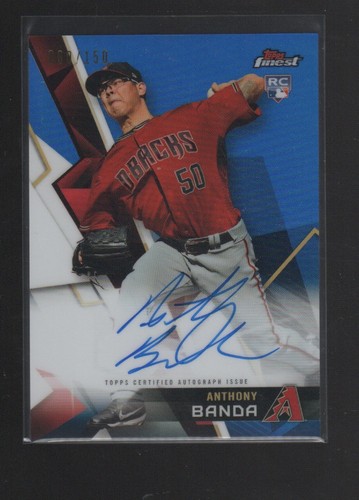 ANTHONY BANDA 2018 FINEST BLUE REFRACTOR ROOKIE CARD AUTO #FA-ABA /150 ...