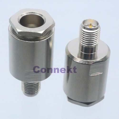 1pce RP-SMA female plug pin clamp RG8X RG-8X RG59 LMR240 RF coaxial ...