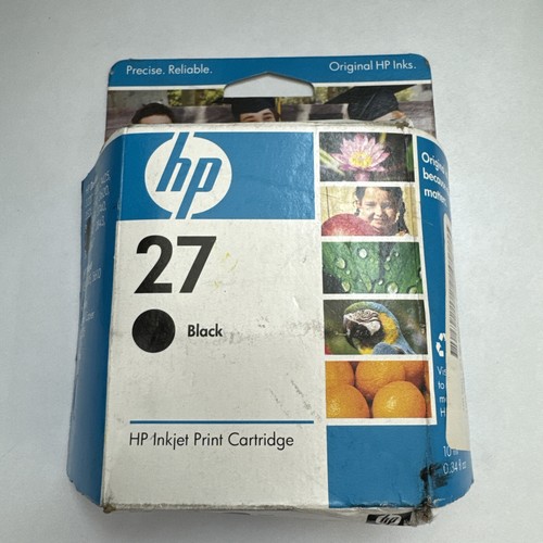Genuine HP 27 Ink Cartridge Black C9322FN Expired 2010 New Oem Box | eBay