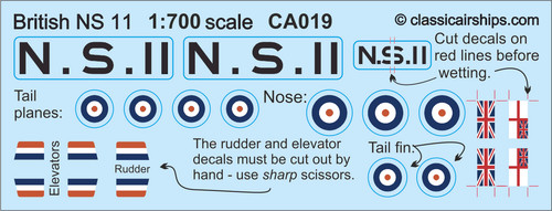 North Sea Class NS11 1:700 scale CA019 DECALS | eBay