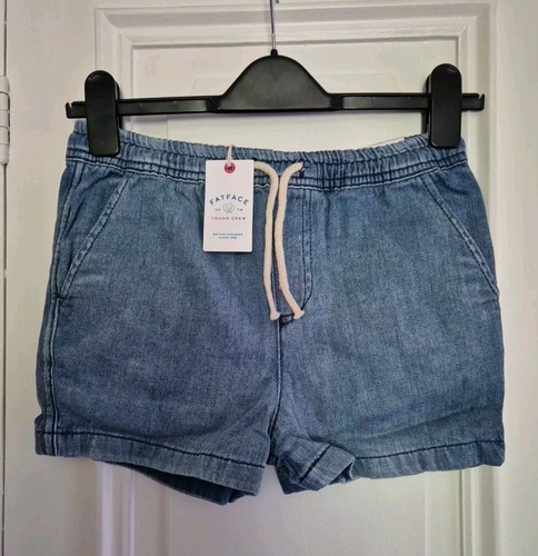 Fatface Fat Face Girls Blue Denim Shorts Aged 11-12 Bnwt | eBay