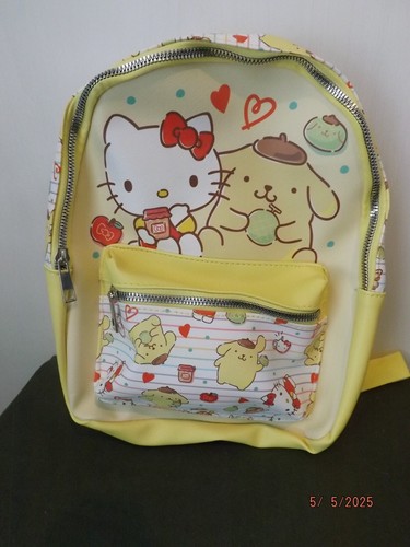 Hello Kitty & Pompompurin Mini Backpack Yellow NEW | eBay