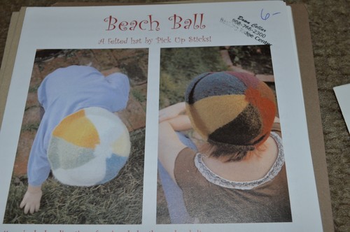 Beach Ball Felted Hat Knitting Pattern by Pick Up Sticks 18 to 24 ...