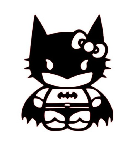 JDM DECAL HELLO KITTY BATGIRL | eBay