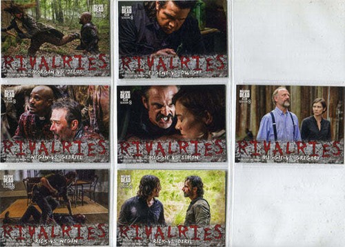 Walking Dead Season 8 Rivalries Complete 7 Card Chase Set R-1 to R-7 | eBay