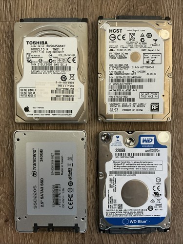 Lot of 4 2.5” HDD Drives (Various sizes) | eBay