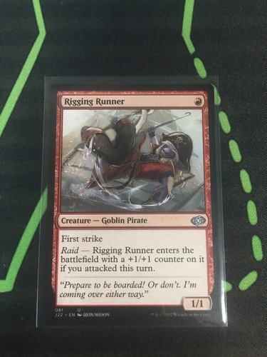 MTG Magic The Gathering Rigging Runner J22 Anime Goblin Pirate ...
