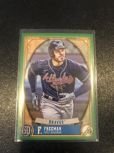 2021 Topps Gypsy Queen Freddie Freeman Green Parallel #1 Atlanta Braves ...