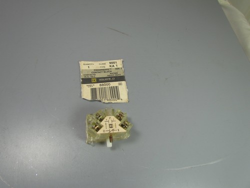 Square D Contact Block, 1n/o 1n/c, class 9001, type KA1, series J NOS ...