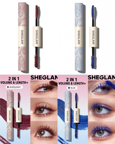 Sheglam All-In-One Volume + Length Waterproof Curling Mascara BURGUNDY ...