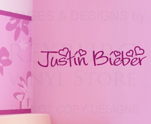 Wall Decal Quote Sticker Vinyl Art Lettering Letter Decoration Justin ...