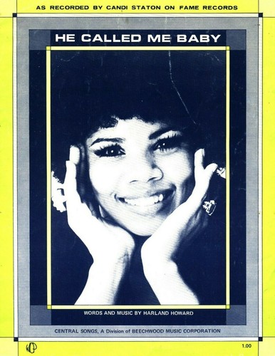 CANDI STATON HE CALLED ME BABY SHEET MUSIC-PIANO/VOCAL/GUITAR/CHORDS ...