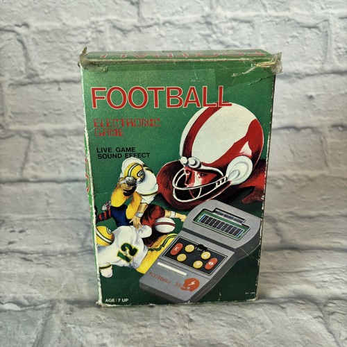 Vintage 1978 Electronic Football Handheld Game 003201 Tested Works ...