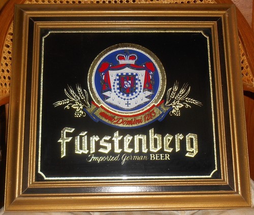 1980 Furstenberg Beer Mirror Wall Hanging Bar Sign Pabst Brewing | eBay