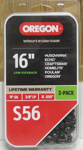 Oregon 16 In. 2 Pack S56 Husqvarna-Echo-Craftsman-Homelite- Poulan ...