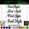 Cursive Custom Text Vinyl Decal Sticker Script | Personalized Lettering ...