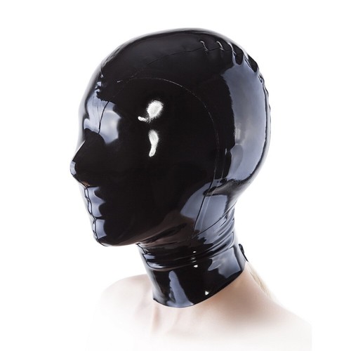 Latex Hood Only Open Nose Rubber Mask Back Zipper Fetish Experience ...