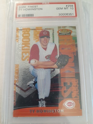 2000 Topps Finest TY HOWINGTON ROOKIE RC #d/3000 PSA 10 GEM MINT | eBay