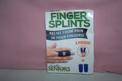 Simply SENIORS Finger Splint - 4 Pieces - Set of 2 Finger Splints + 2 ...