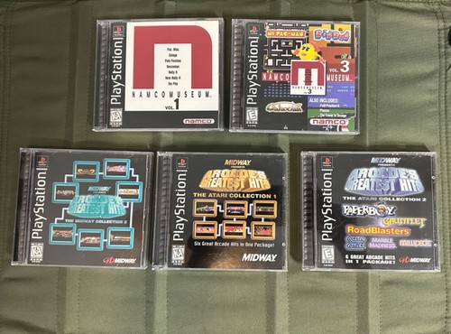 PS1 Arcade Game Bundle (5 discs) Midway, Atari, NAMCO in very good ...