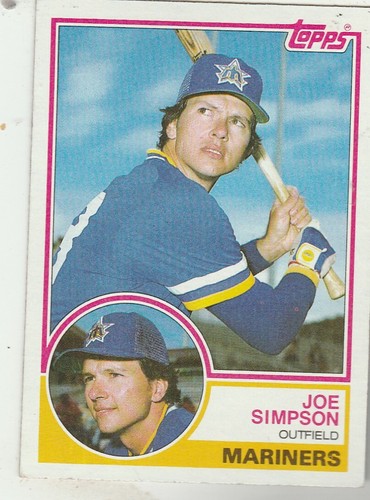 FREE SHIPPING-MINT-1983 Topps #567 Joe Simpson Mariners PLUS BONUS ...