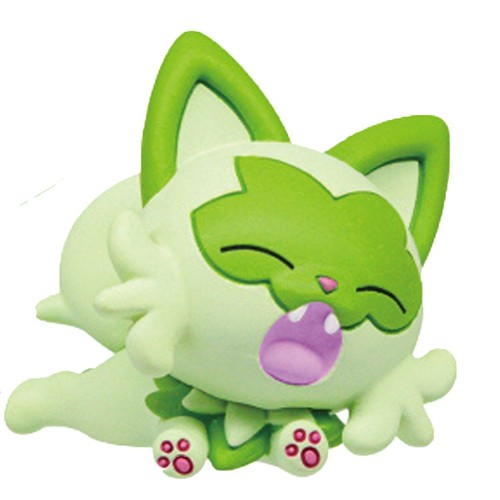 Pokemon Scarlet Sprigatito Sleepy Takara Tomy Collectible Toy Figure | eBay