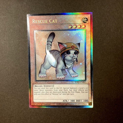 Rescue Cat, Ultimate Rare, RA02-EN001 Rarity Collection 2, Yugioh | eBay