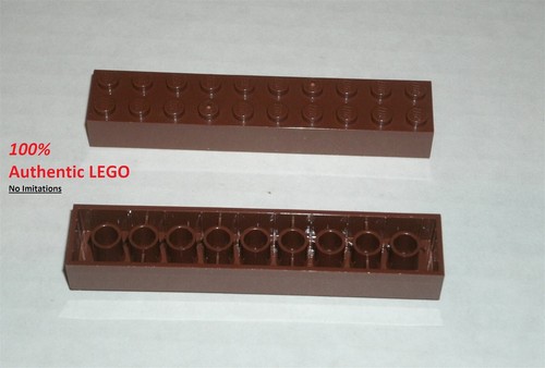 LEGO NEW 2x10 Reddish Brown Brick (2x) 6096716 Brick 92538 | eBay