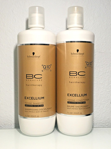 Schwarzkopf Bonacure Q10+ Excellium Shampoo & Conditioner 33.8 oz ...