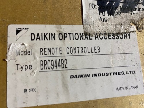 Daikin remote contoller BRC944B2 | eBay