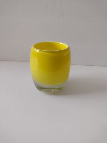 Vintage Glassybaby ? Yellow Hand Crafted Votive Candle Holder | eBay