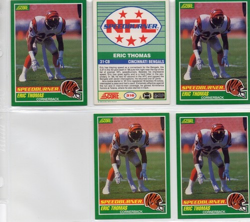 1989 SCORE 435 ERIC THOMAS BENGALS | eBay