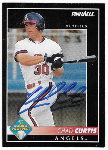CHAD CURTIS 1992 PINNACLE AUTOGRAPHED SIGNED # 523 CALIFORNIA ANGELS | eBay