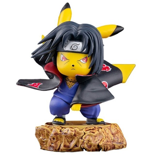 Pikachu Cosplay NARUTO Akatsuki Uchiha Itachi Anime Figure Kawaii Room ...