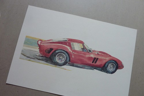 Lithographie Ferrari 250 GTO - Chuck Queener. | eBay