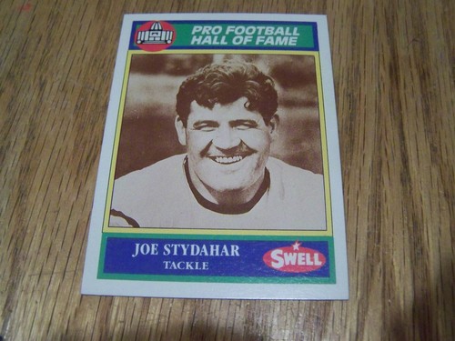 JOE STYDAHAR 1990 SWELL PRO FOOTBALL HALL OF FAME FOOTBALL CARD | eBay