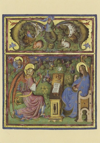 POSTCARD Stefano da Verona "Miniature frm Antiphonary, Annunciation ...