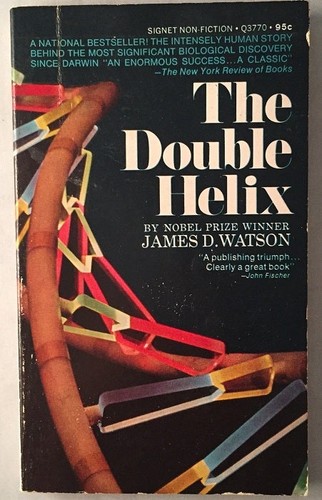 James D WATSON / The Double Helix FIRST PAPERBACK PRINTING 1st Edition ...
