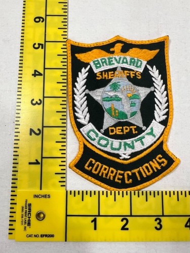 Brevard Sheriff's Department Corrections Shoulder Patch vintage old ...