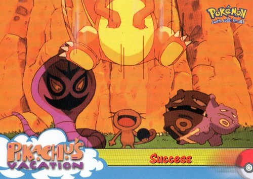 Pokémon Success Card Pikachu's Vacation Topps Black Logo | eBay