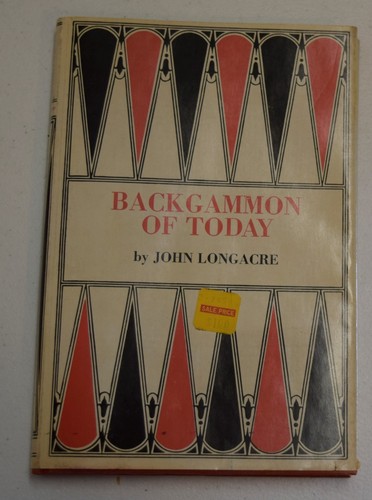 BACKGAMMON OF TODAY BY JOHN LONGACRE HC DJ 1973 BOX43 | eBay